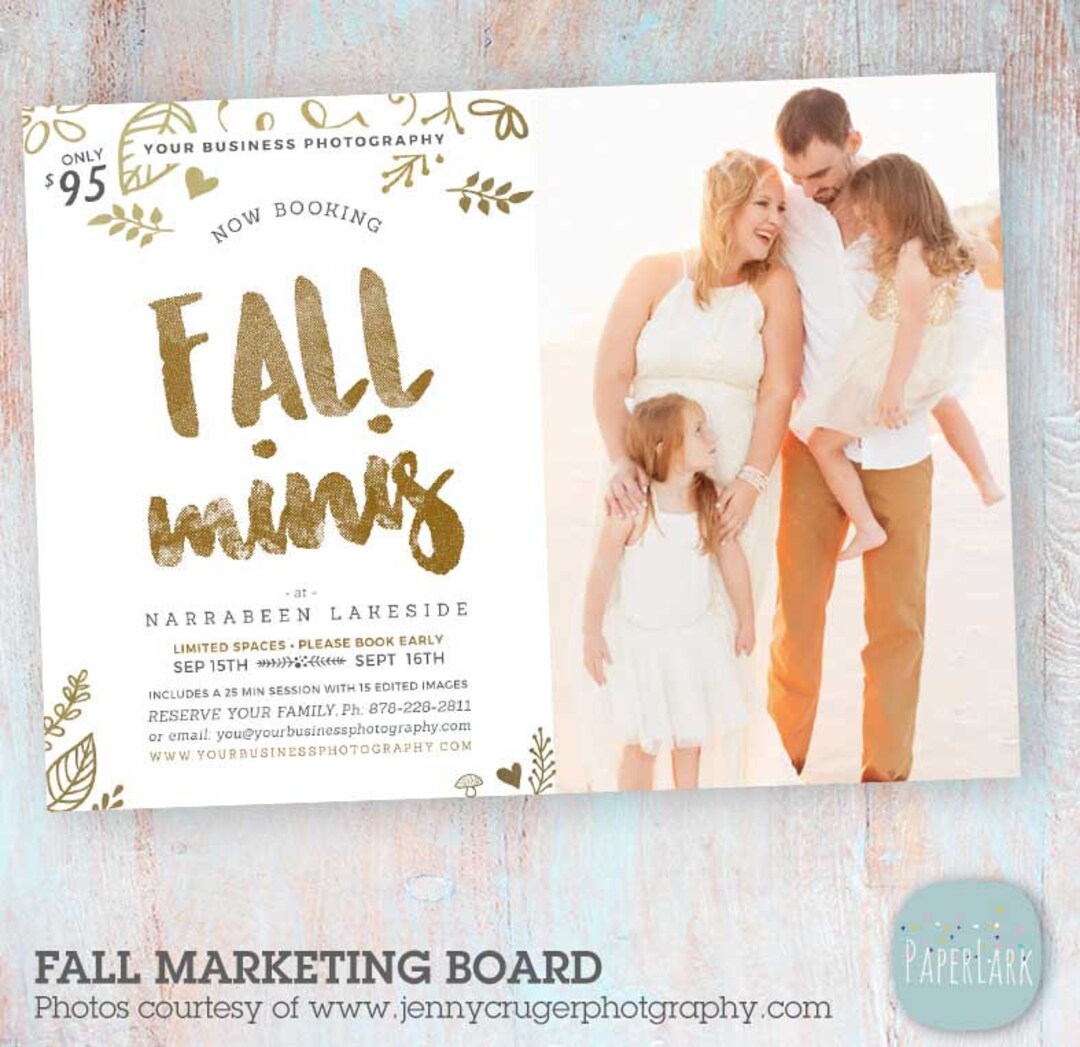Fall Mini Session Template Fall Mini Session Template Marketing Board ...