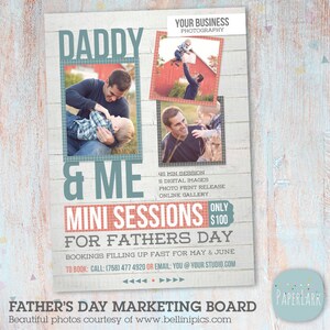 Daddy and Me - Mini Session Bundle - Photoshop Templates - IF005 ...