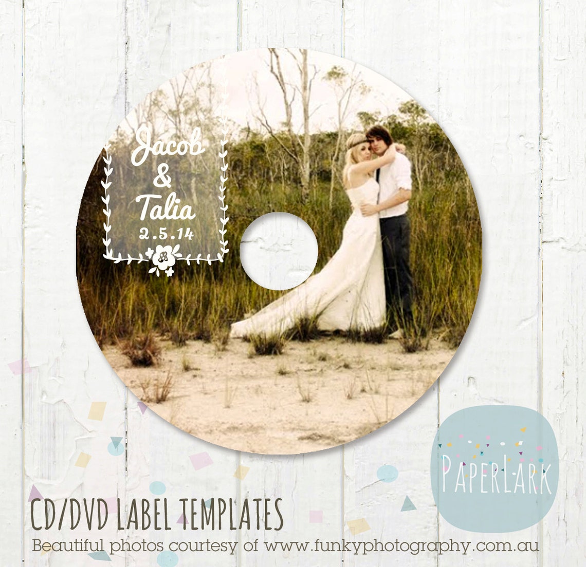 Cd/dvd Label Photoshop Templates EB011 INSTANT Download | Etsy