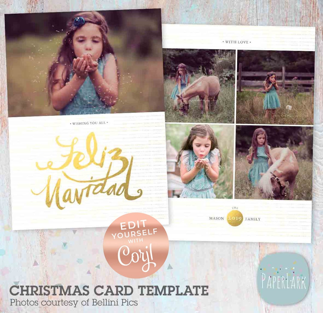 Feliz Navidad, Card, Holiday Template, Holiday Card, Feliz Navidad Card ...