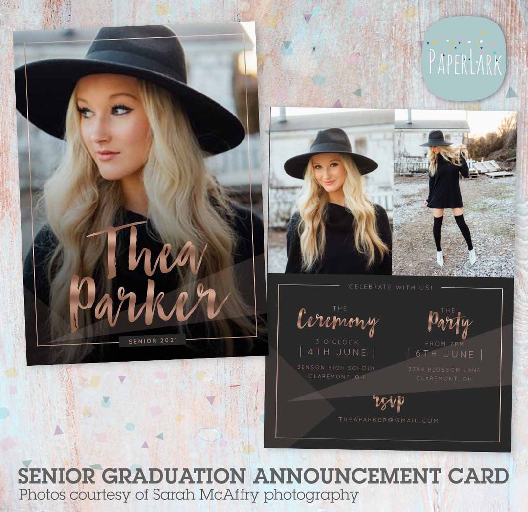 Senior Announcement, Card, Graduation Card, Senior Card, Seniors ...