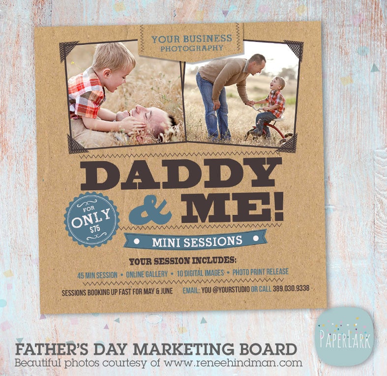 Father's Day Mini Session Template - Photoshop - IF006- INSTANT ...