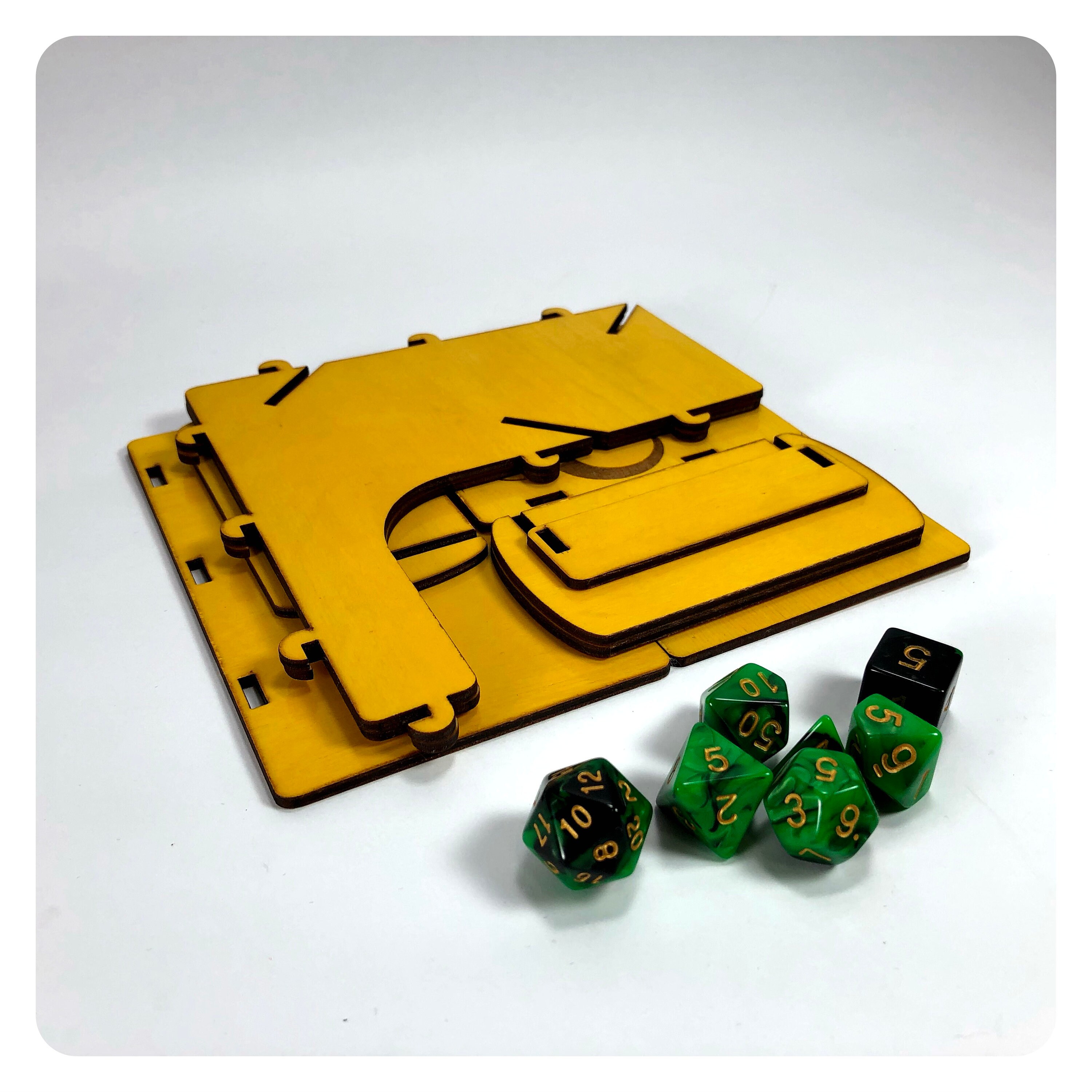 Jake the Dog Dice Tower with Dice