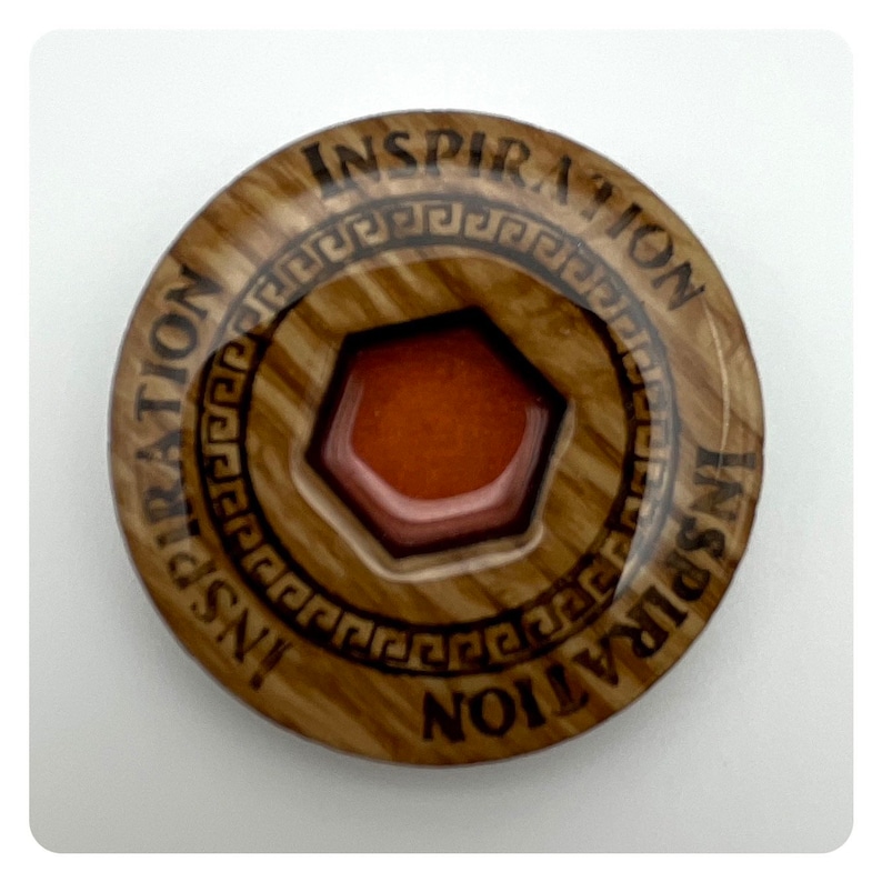 Inspiration Tokens Engraved Hardwood and Resin D&D 5E - Etsy