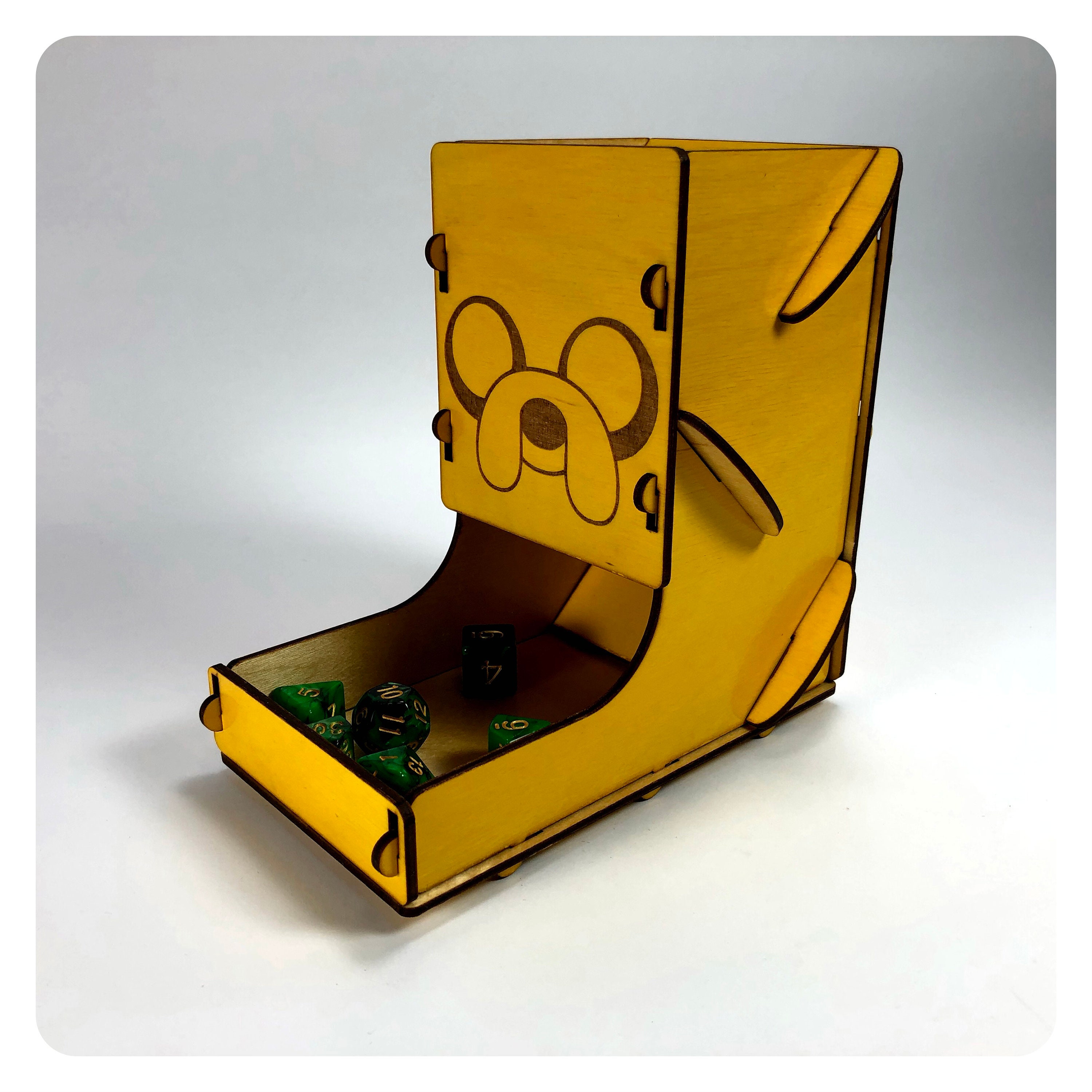 Jake the Dog Dice Tower with Dice