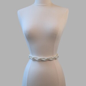 Braided Pearl Belt: Bridal Wedding Dress Sash - Etsy