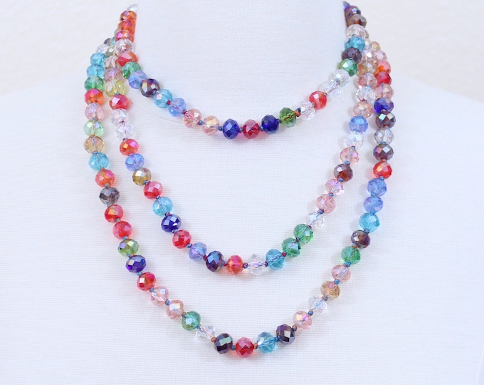 Multi Stone Necklace, Colorful Necklace, Multi Color Necklace, Boho ...