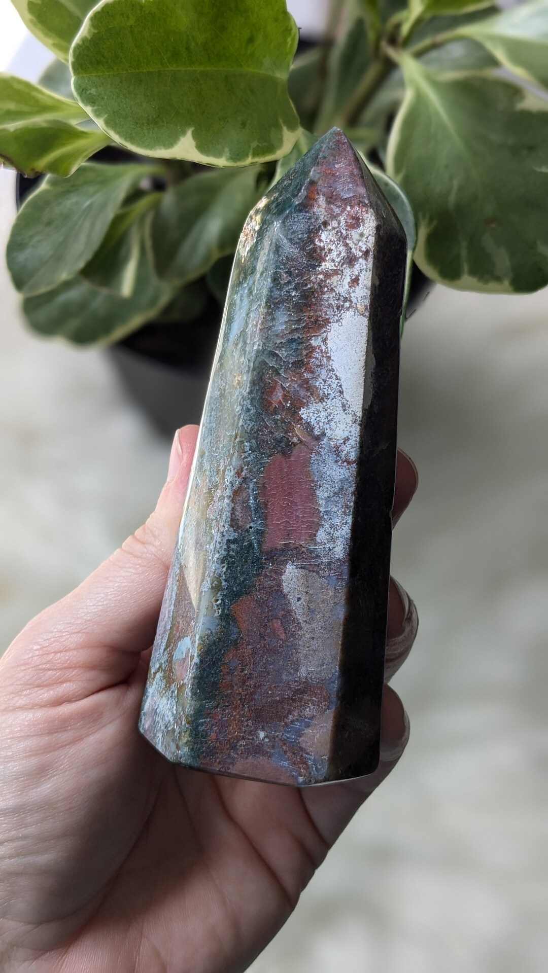 Rainbow Jasper Tower | Polished | Crystals | Minerals | Crystal Altar ...