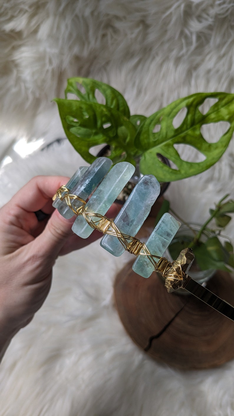 Fluorite Slice Crystal Crown Crystal Tiara Polished Crystals Festival ...