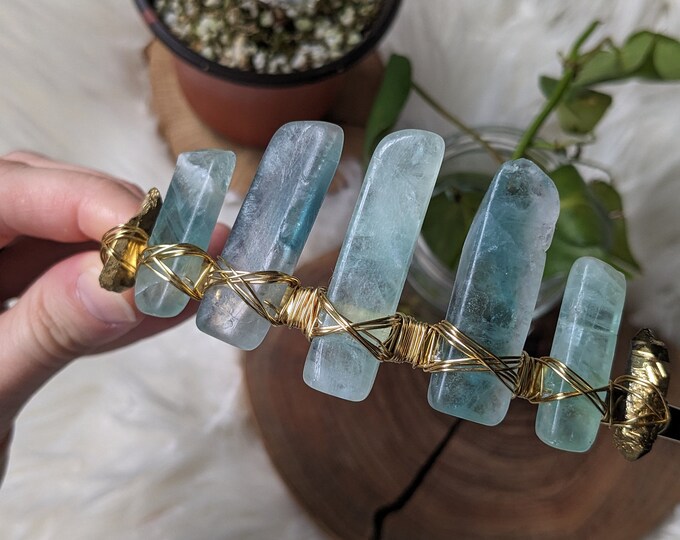 Fluorite Slice Crystal Crown | Crystal Tiara | Polished | Crystals ...