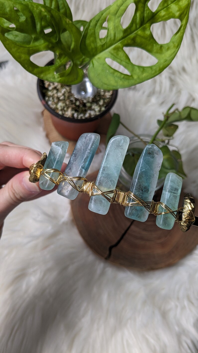 Fluorite Slice Crystal Crown Crystal Tiara Polished Crystals Festival ...