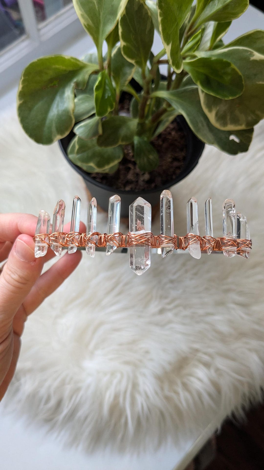 Clear Quartz Crystal Crown | Crystal Tiara | Polished | Crystals ...
