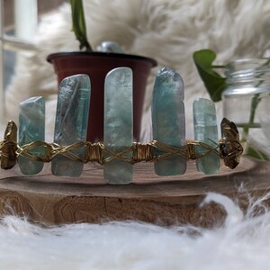 Fluorite Slice Crystal Crown Crystal Tiara Polished Crystals Festival ...
