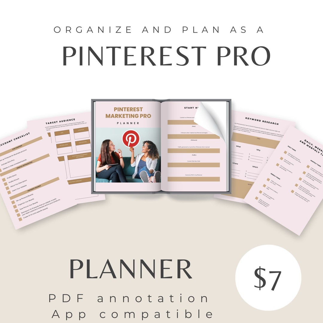 Pinterest Planner | Digital Planner | Dated Digital Planner | iPad ...