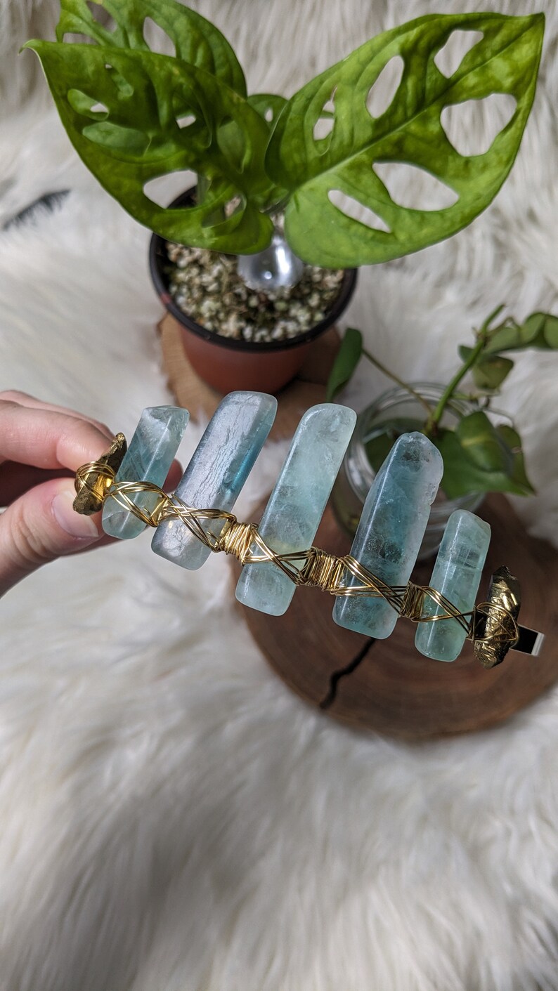 Fluorite Slice Crystal Crown Crystal Tiara Polished Crystals Festival ...