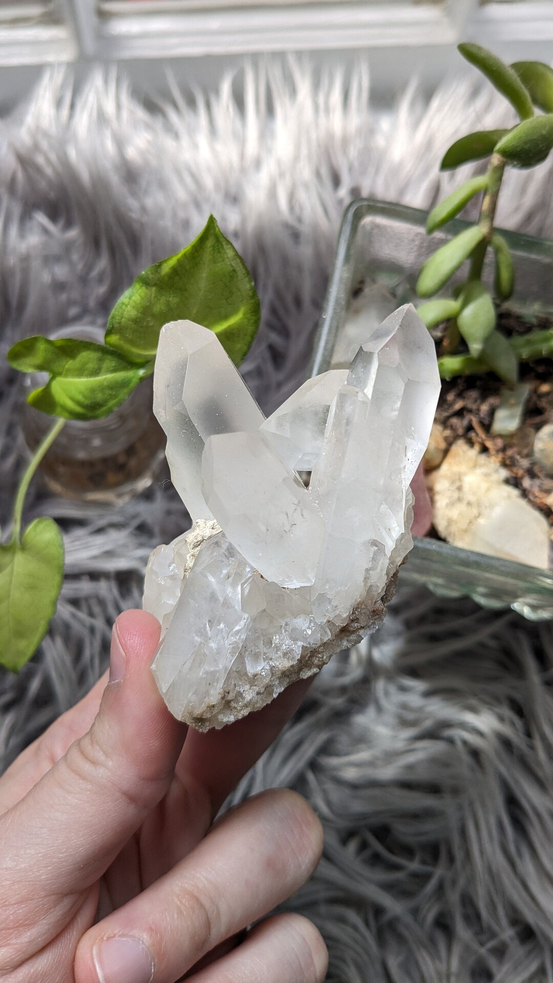 Moroccan Quartz Clusters With Etching and Tabular Formation | Crystals ...