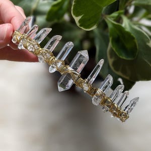 Clear Quartz Crystal Crown | Crystal Tiara | Polished | Crystals ...