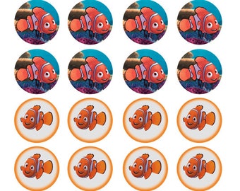Nemo Cupcake Toppers - Etsy