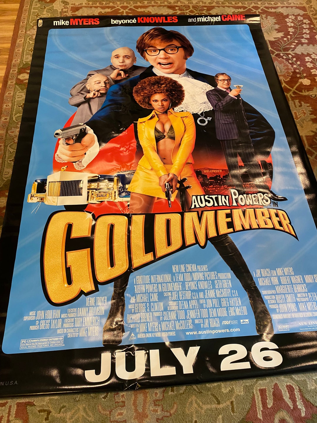 Vintage Movie Poster/banner Austin Powers goldmember Michael Myers ...