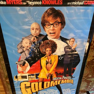Vintage Movie Poster/banner Austin Powers goldmember Michael Myers ...