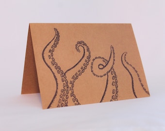 Tentacle A2 Printable Note Card / Printable Stationery / - Etsy