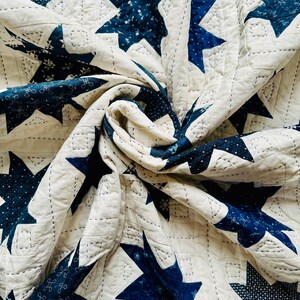 Nautical Stars Throw Quilt - Etsy