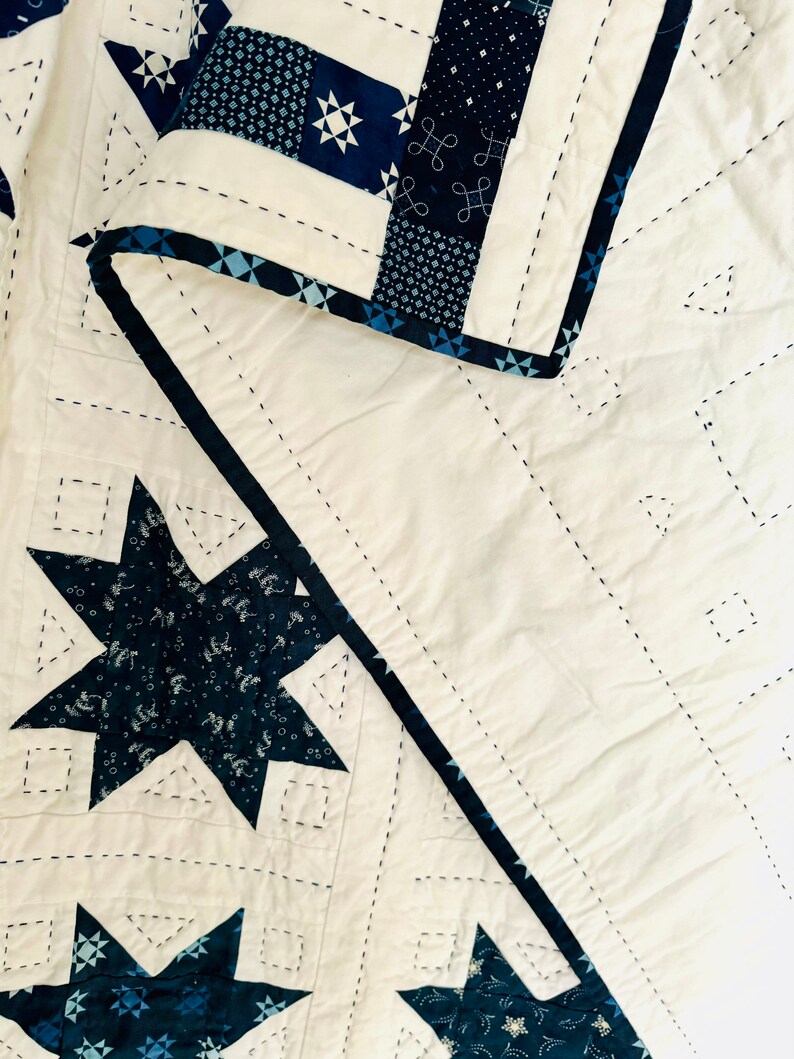 Nautical Stars Throw Quilt - Etsy