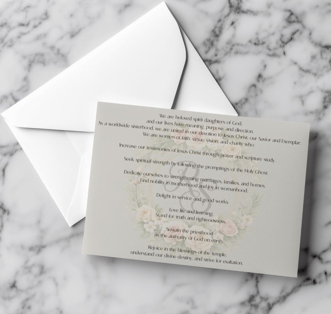 Relief Society Declaration Printable | LDS Handout and Bookmark ...