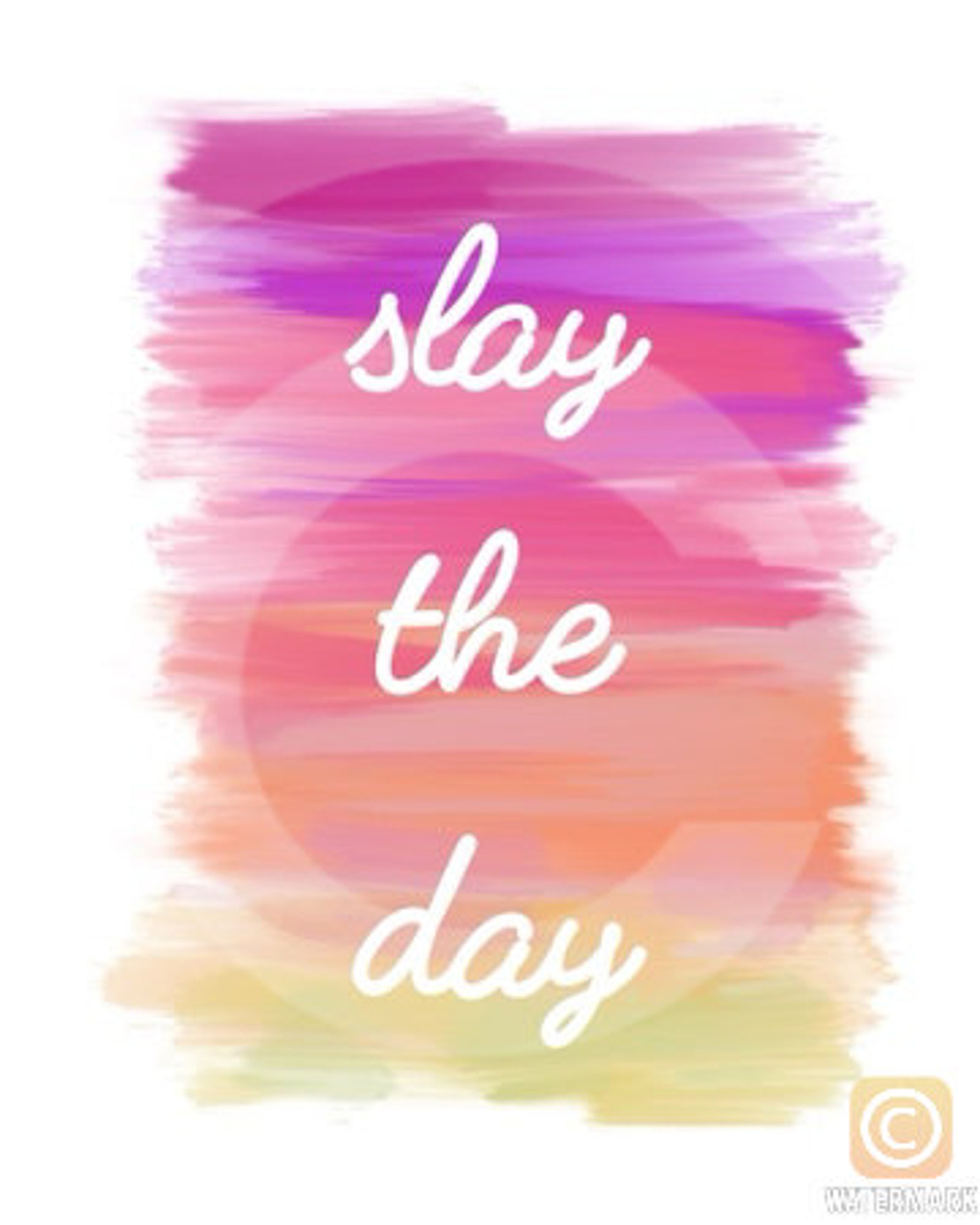 Slay The Day, Digital Art Print, Wall Art, Digital Download ...