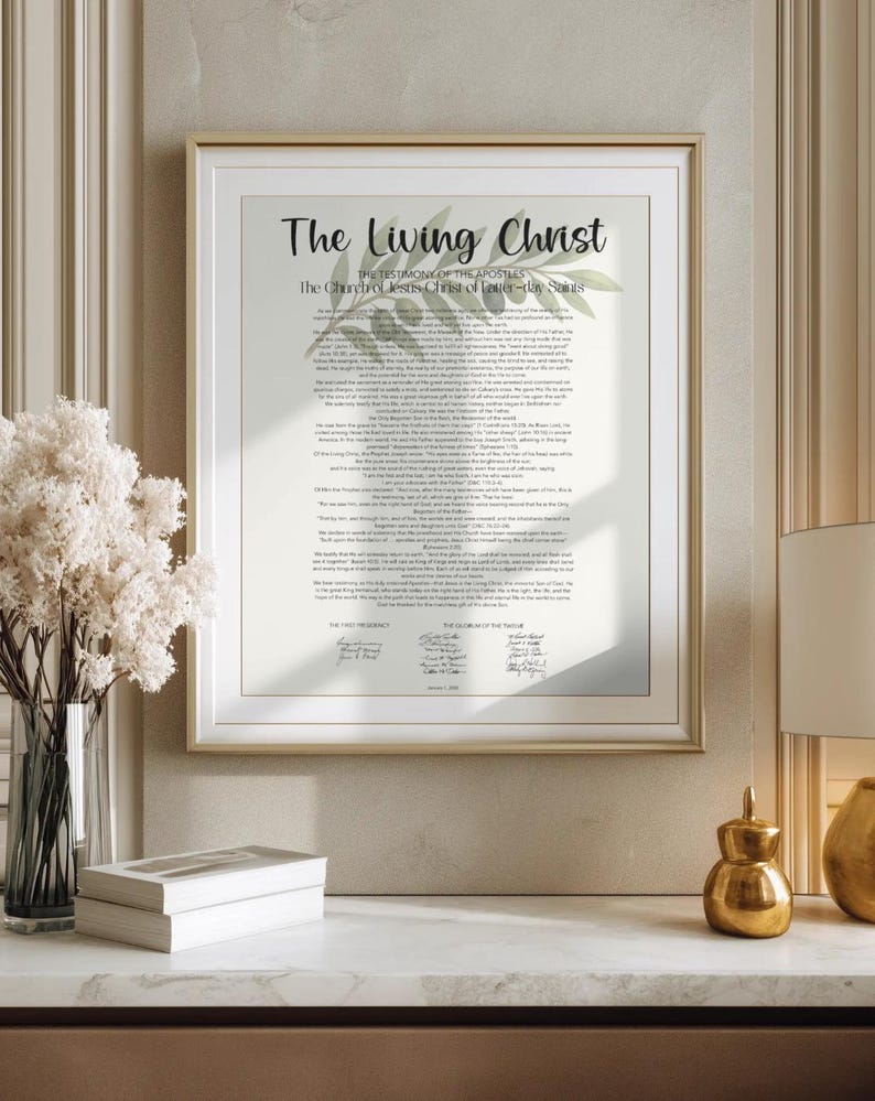 The Living Christ Printable | LDS Wall Art (digital Download) - Etsy