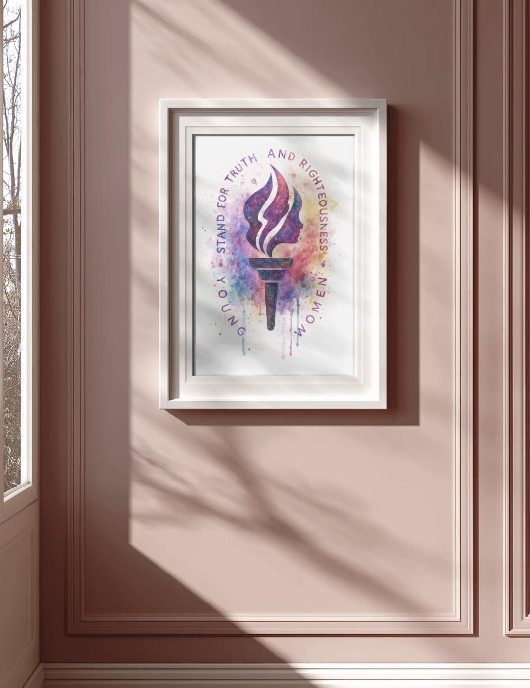 LDS Young Women Logo Watercolor Print | Stand for Truth and ...