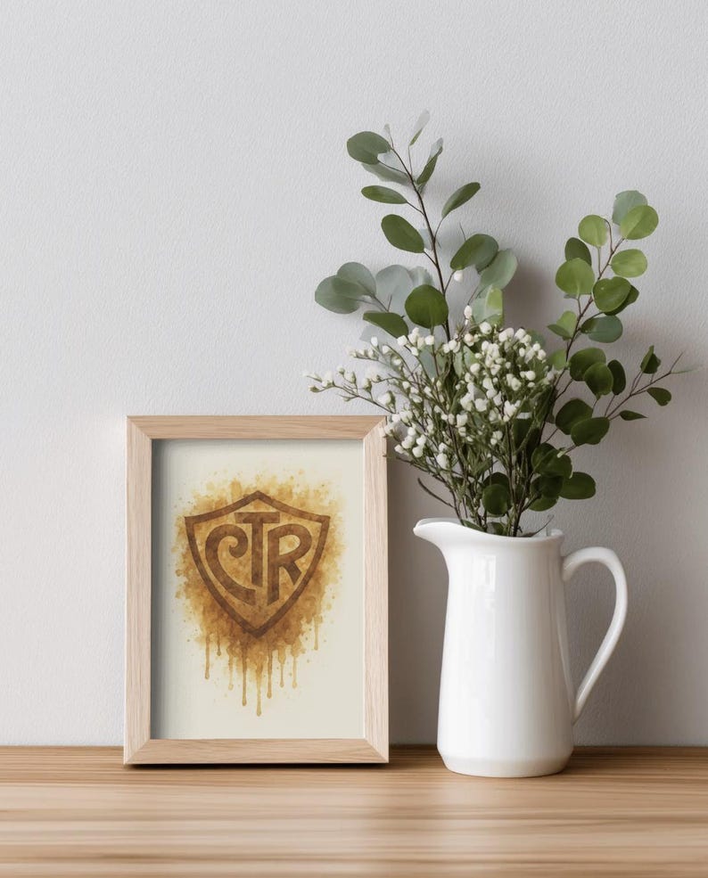 Watercolor CTR Symbol Print | LDS Wall Art | Choose the Right Decor ...