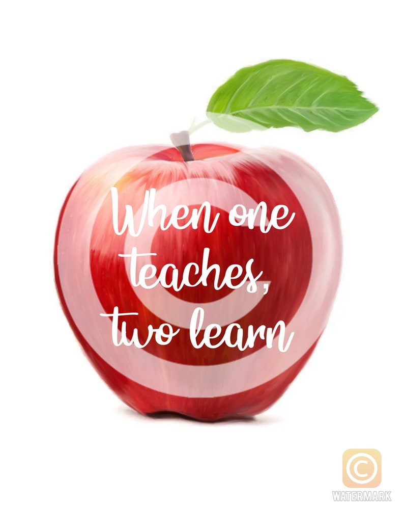 When One Teaches Two Learn Teacher Gift Gift for Teachers - Etsy
