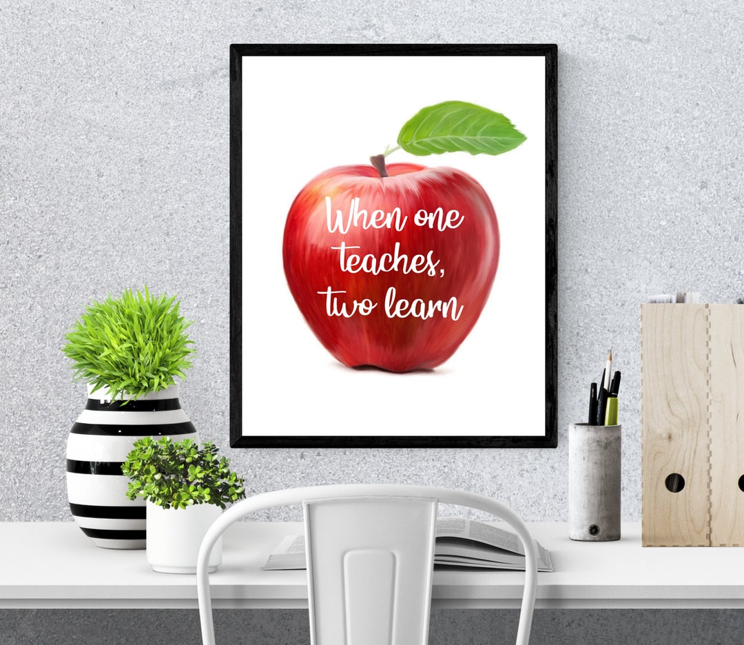 When One Teaches Two Learn Teacher Gift Gift for Teachers - Etsy