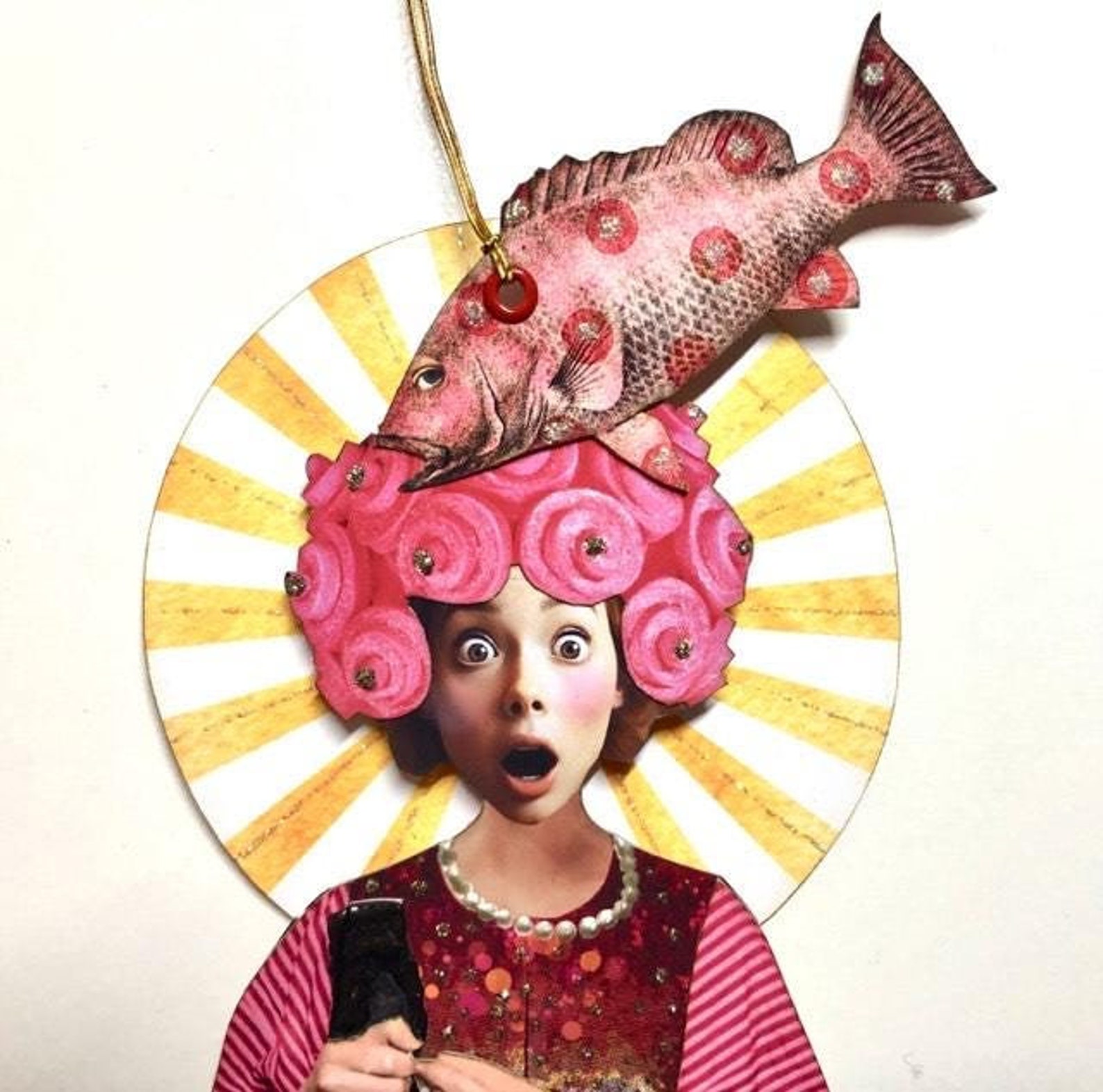 Oh My, Fish Moveable Paper Art Doll - Etsy