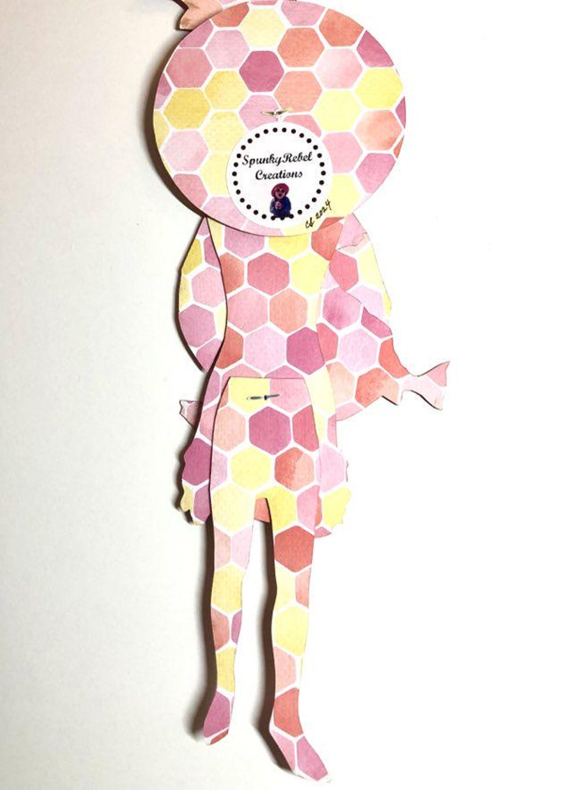 Oh My, Fish! - Moveable Paper Art Doll - Etsy