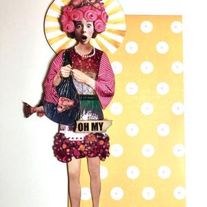 Oh My, Fish! - Moveable Paper Art Doll - Etsy
