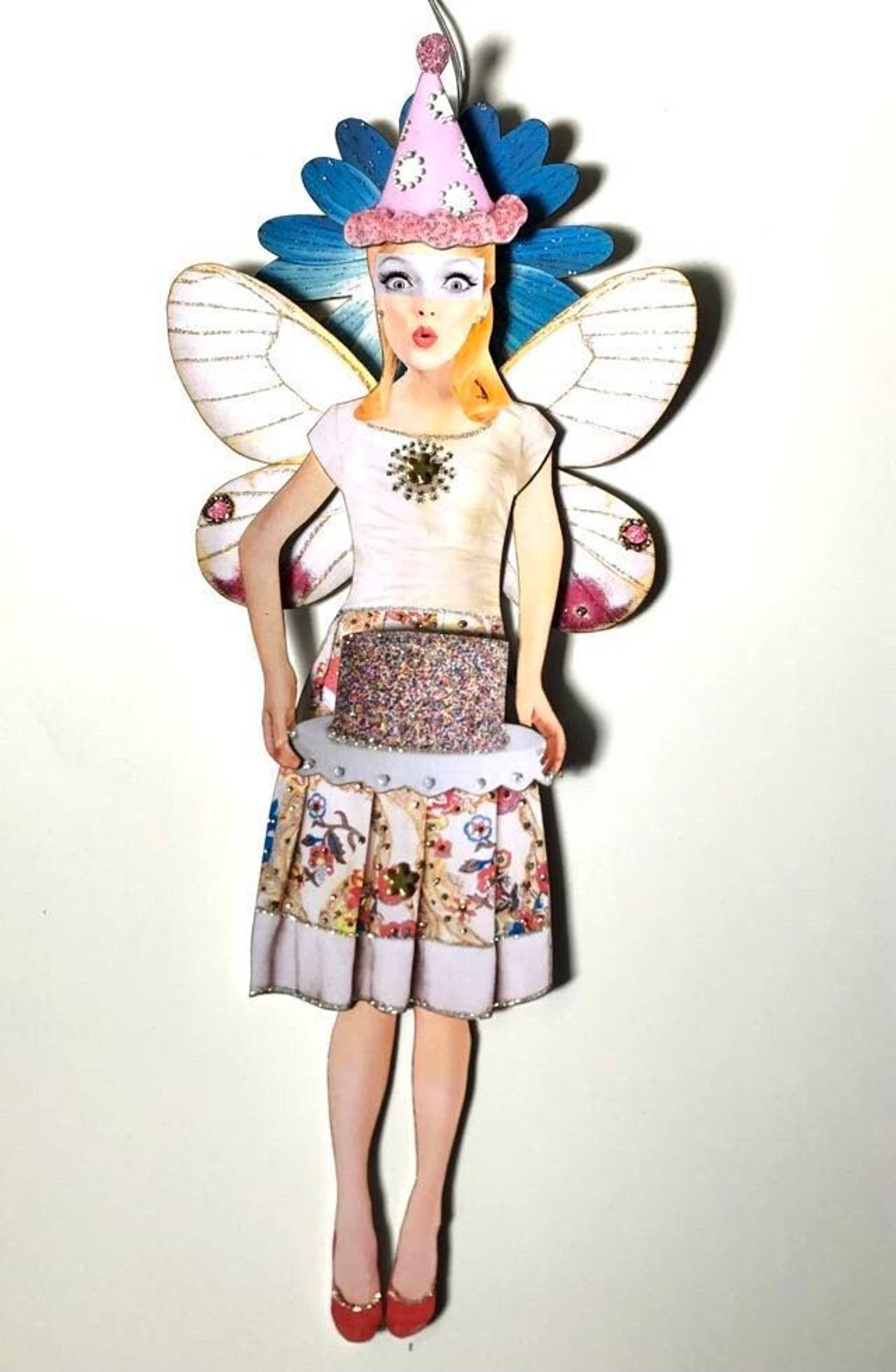 Surprise, Surprise - Moveable Paper Art Doll - Etsy