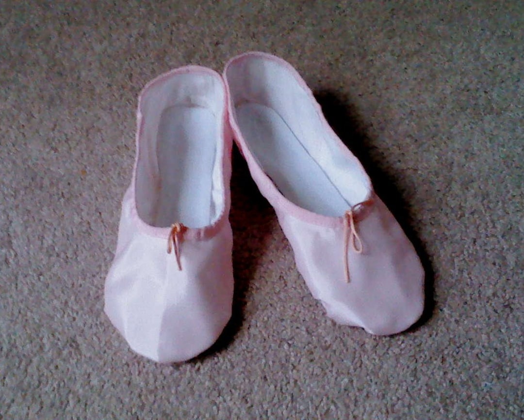 Pale Pink Ballet Slippers - Ladies Sizes (full Sole) - Etsy