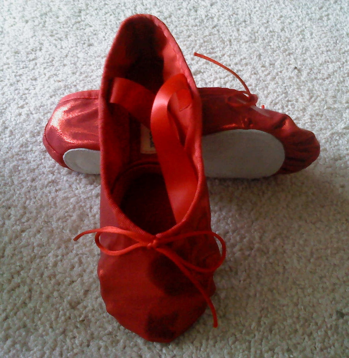 Ruby-red Shiny Sparkly Ballet Slippers Women's Sizes - Etsy