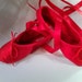 Ruby Red Sparkle Ballet Slippers Full Sole Children's Sizes - Etsy