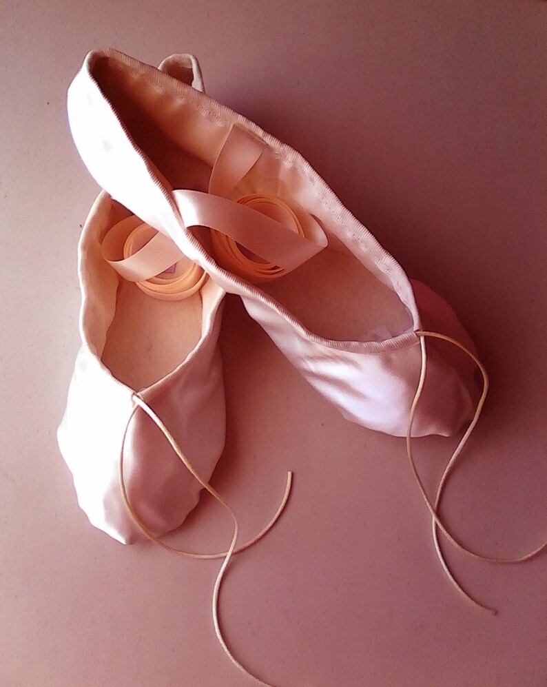 Champagne Satin Ballet Slippers Full or Split Soles | Etsy