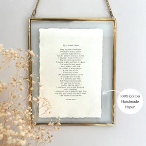 Custom Poem Print, Old Typewriter Font, Custom Poem, Framed Poem ...