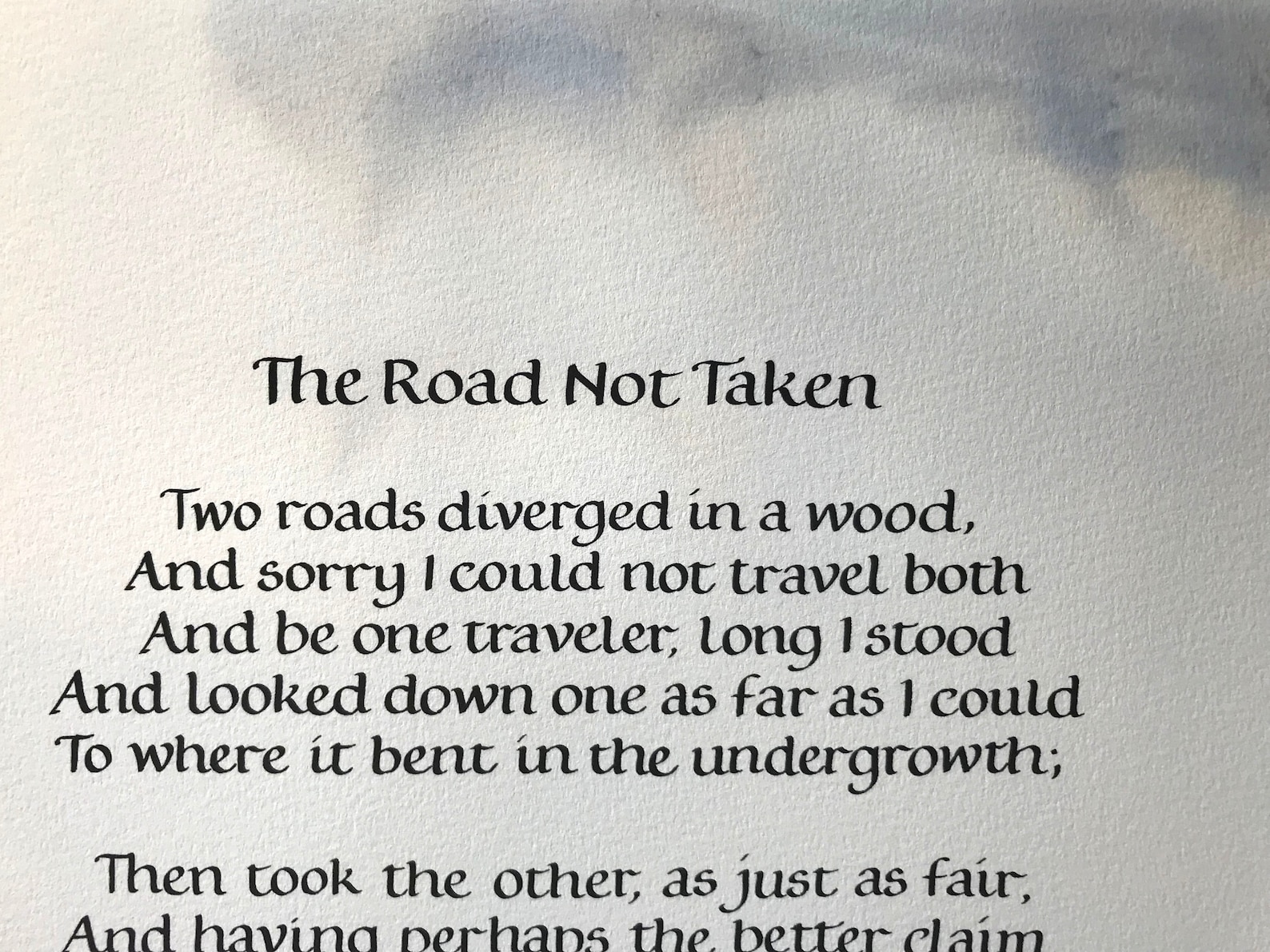 Robert Frost the Road Less Traveled Poem Print. the Road Not - Etsy Australia