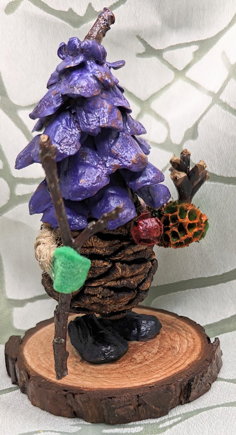 Murla House Gnome of Giant Sequoia Cone, Hinoki Nose, Pinecone Scale ...
