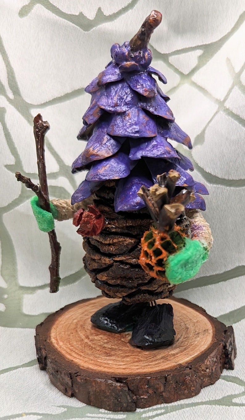 Murla House Gnome of Giant Sequoia Cone, Hinoki Nose, Pinecone Scale ...