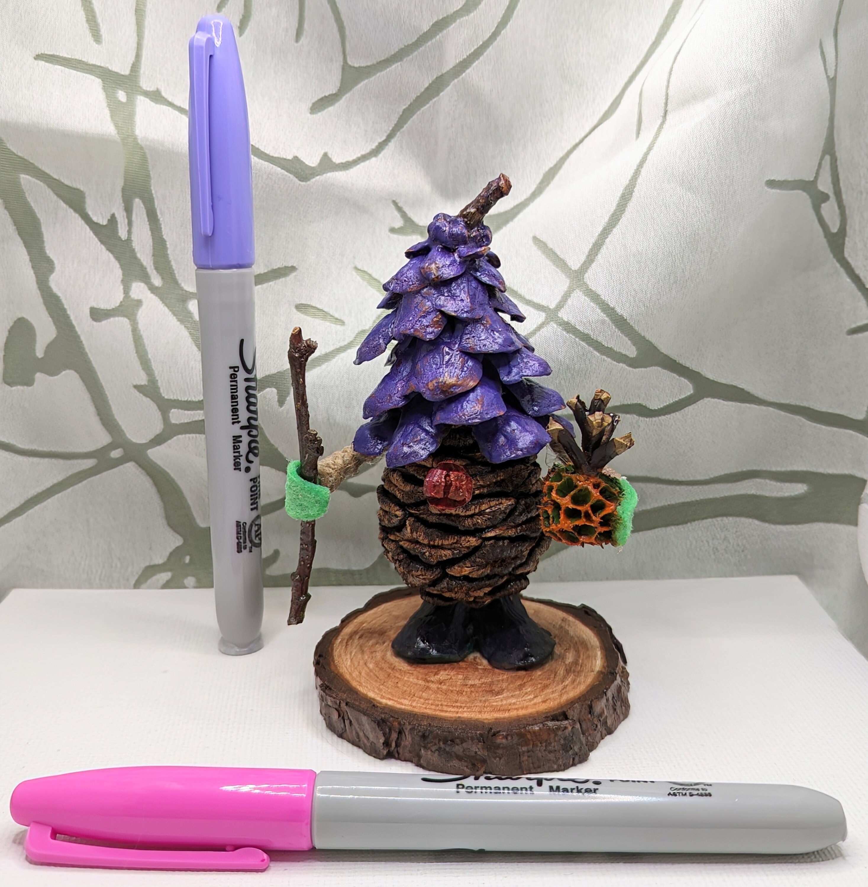 Murla House Gnome of Giant Sequoia Cone, Hinoki Nose, Pinecone Scale ...