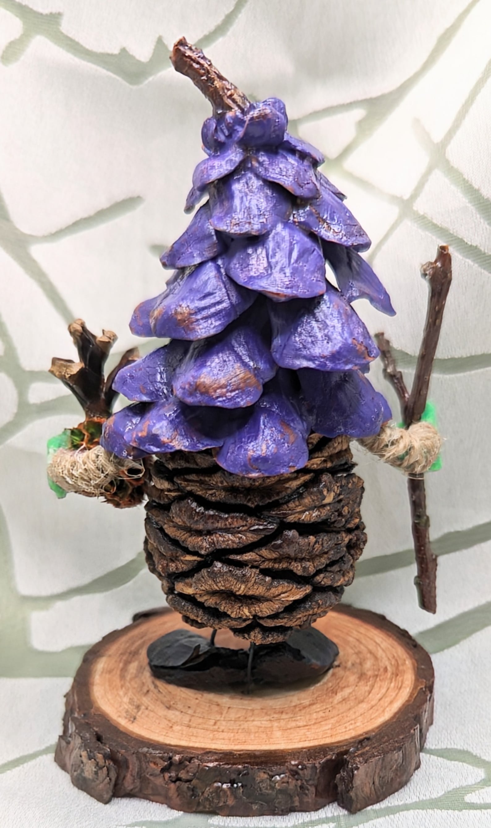 Murla House Gnome of Giant Sequoia Cone, Hinoki Nose, Pinecone Scale ...