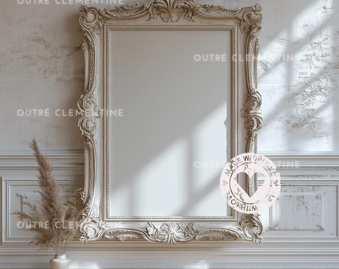 Ornate Baroque Frame Mock up | Unique Gothic, Realistic Elegant Mock Up ...