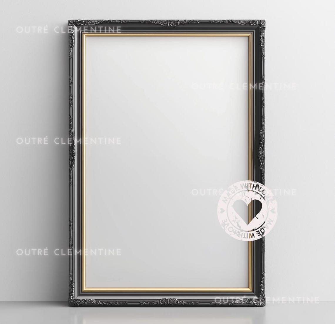 7 Simple Gothic Frame Mock Ups | Black & Gold Frame Mock Ups, Unique ...